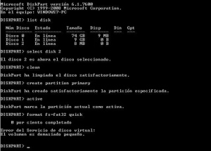 Solucionar problema diskpart Clean Error del servicio de disco virtual – Soloelectronicos.com